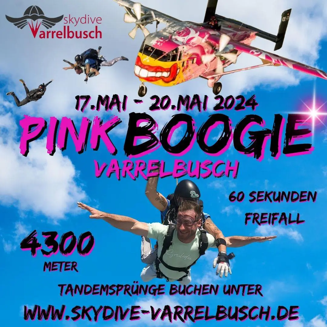 PINK Boogie Varrelbusch 2024 - Skydive Varrelbusch🪂